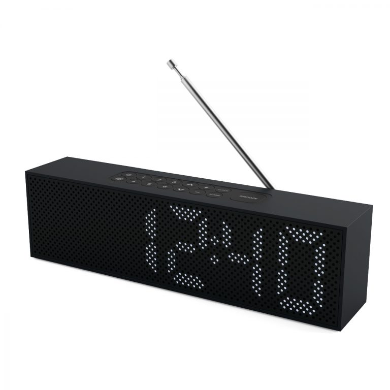 Titanium Radio Clock by Lexon - Dimensiva | 3d models of design