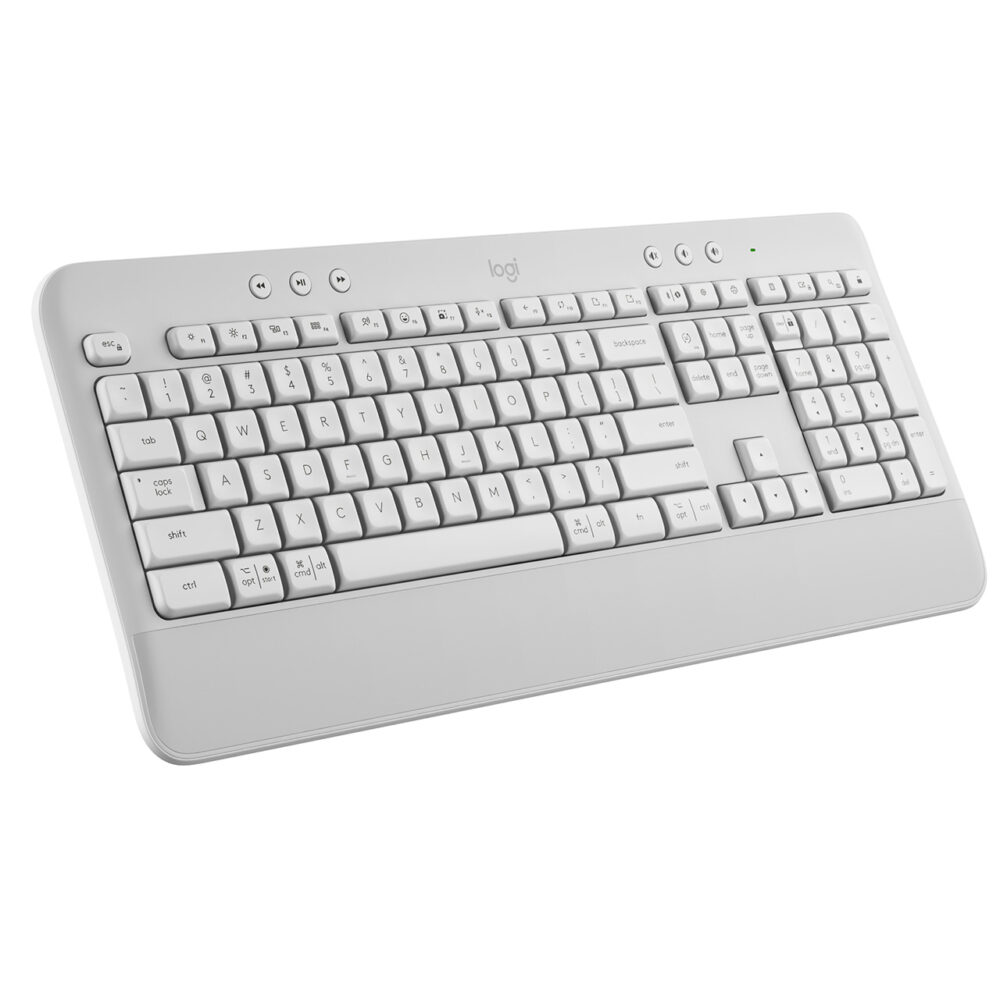 Signature K650 Wireless White Keyboard by Logitech - Dimensiva