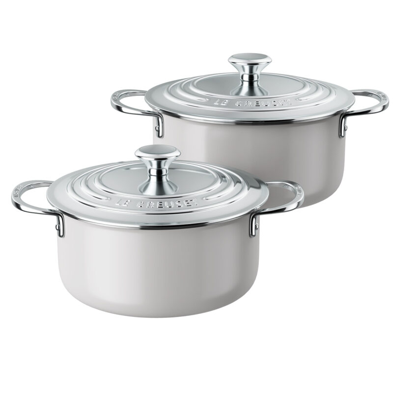 Signature Stainless Steel Casserole by Le Creuset - Dimensiva | 3d
