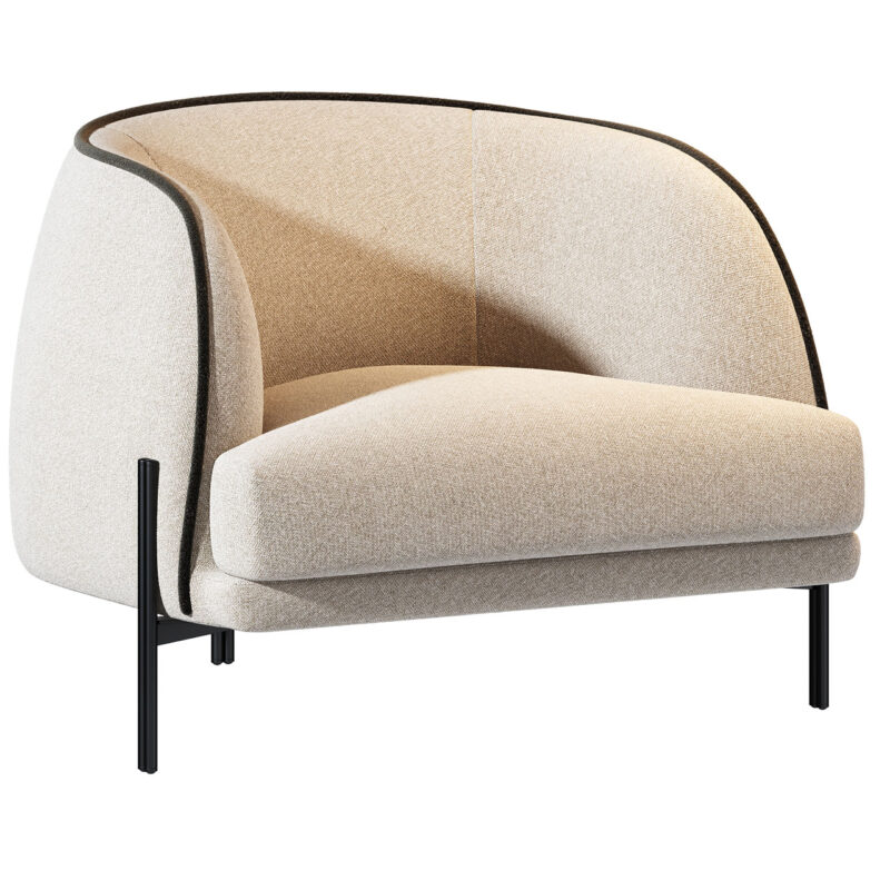 Caillou Armchair by Liu Jo Living - Dimensiva | 3d model of great design