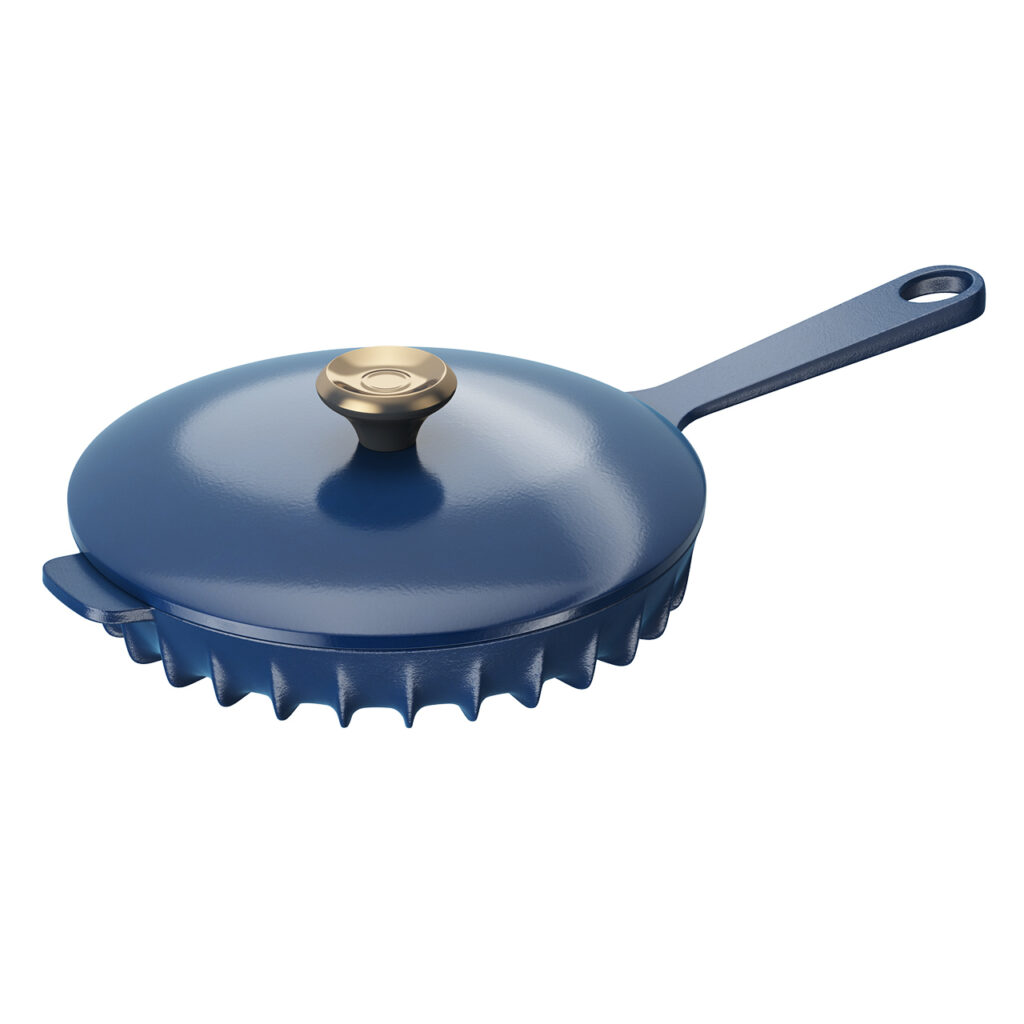 Blue Skillet Pan with Lid by Fireup - Dimensiva | 3d models of great ...
