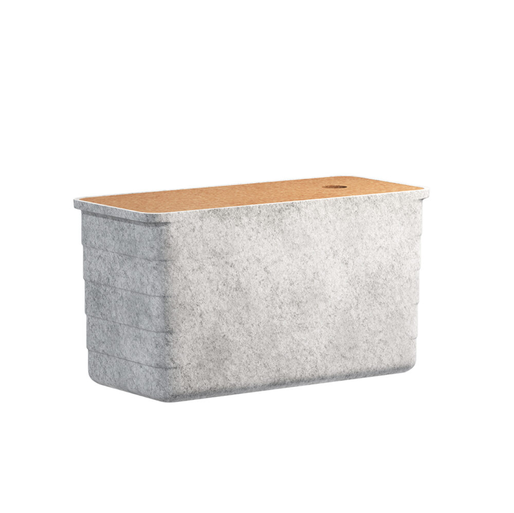 Tura Felt Box With Cork Cover Small by Roca - Dimensiva | 3d designs models